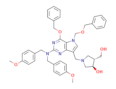 3-Pyrrolidinemethanol, 1-[[2-[bis[(4-methoxyphenyl)methyl]amino]-4-(phenylmethoxy)-5-[(phenyl ...