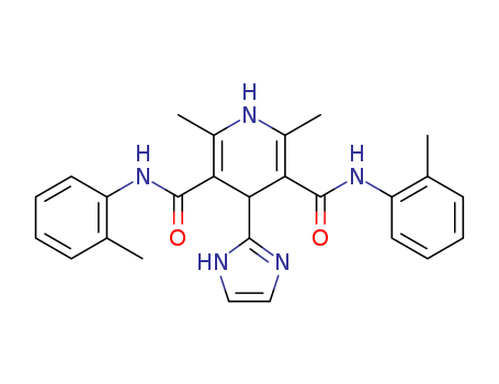 4-(2-imidazolyl)-2,6-dimethyl-3,5-bis-N-(2-methylphenyl)-carbamoyl-1,4 ...