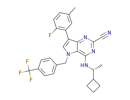 (R)-4-((1-cyclobutylethyl)amino)-7-(2-fluoro-5-methylphenyl)-5-(4 ...