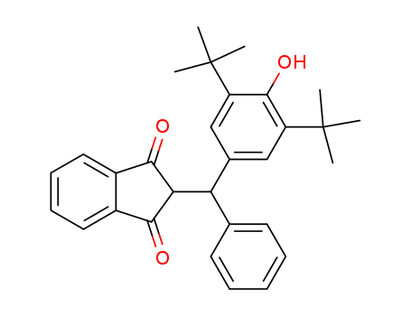 1H-Indene-1,3(2H)-dione, 2-[[3,5-bis(1,1-dimethylethyl)-4-hydroxyphenyl]phenylmethyl]-｜lookchem